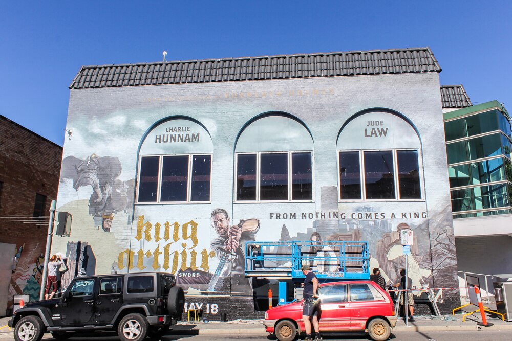 Hand-painted wall in Fortitude Valley changed every few weeks to revive ...