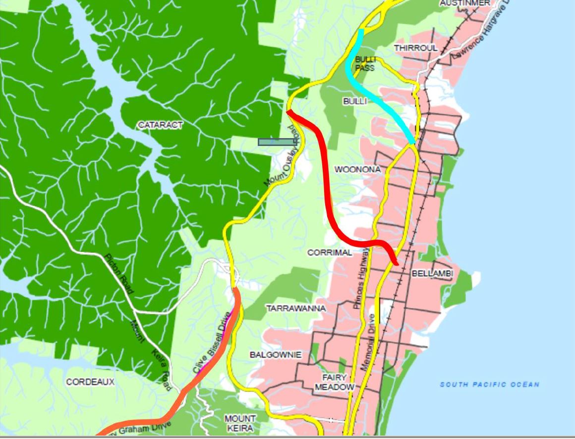 Plan to extend Memorial Drive to re-connect with Bulli Pass off the ...