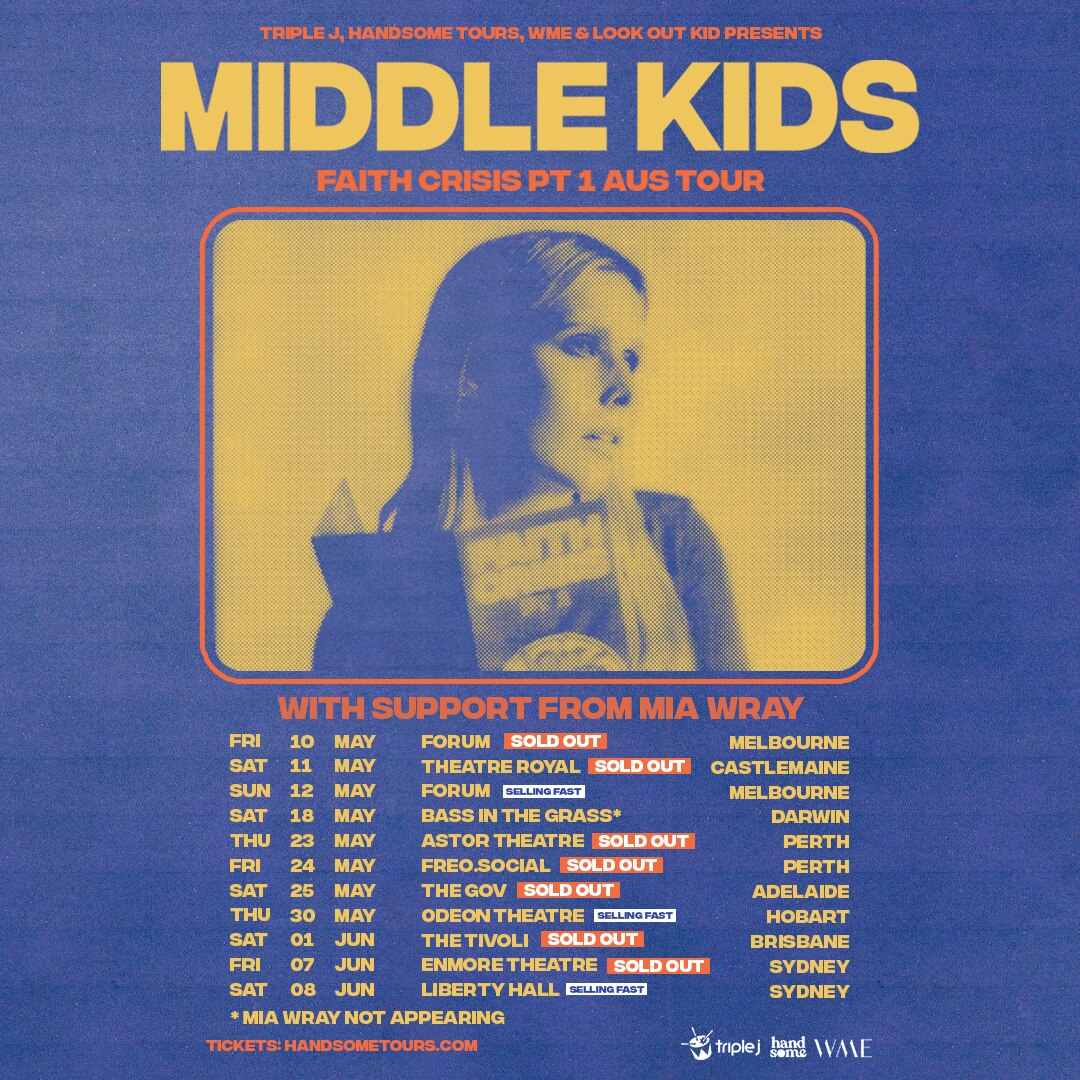 Middle Kids announce national tour for new album, Faith Crisis Pt 1 ...