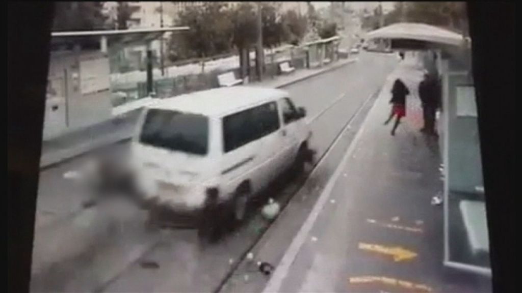 Video shows motorist ramming car through crowded Jerusalem streets in ...