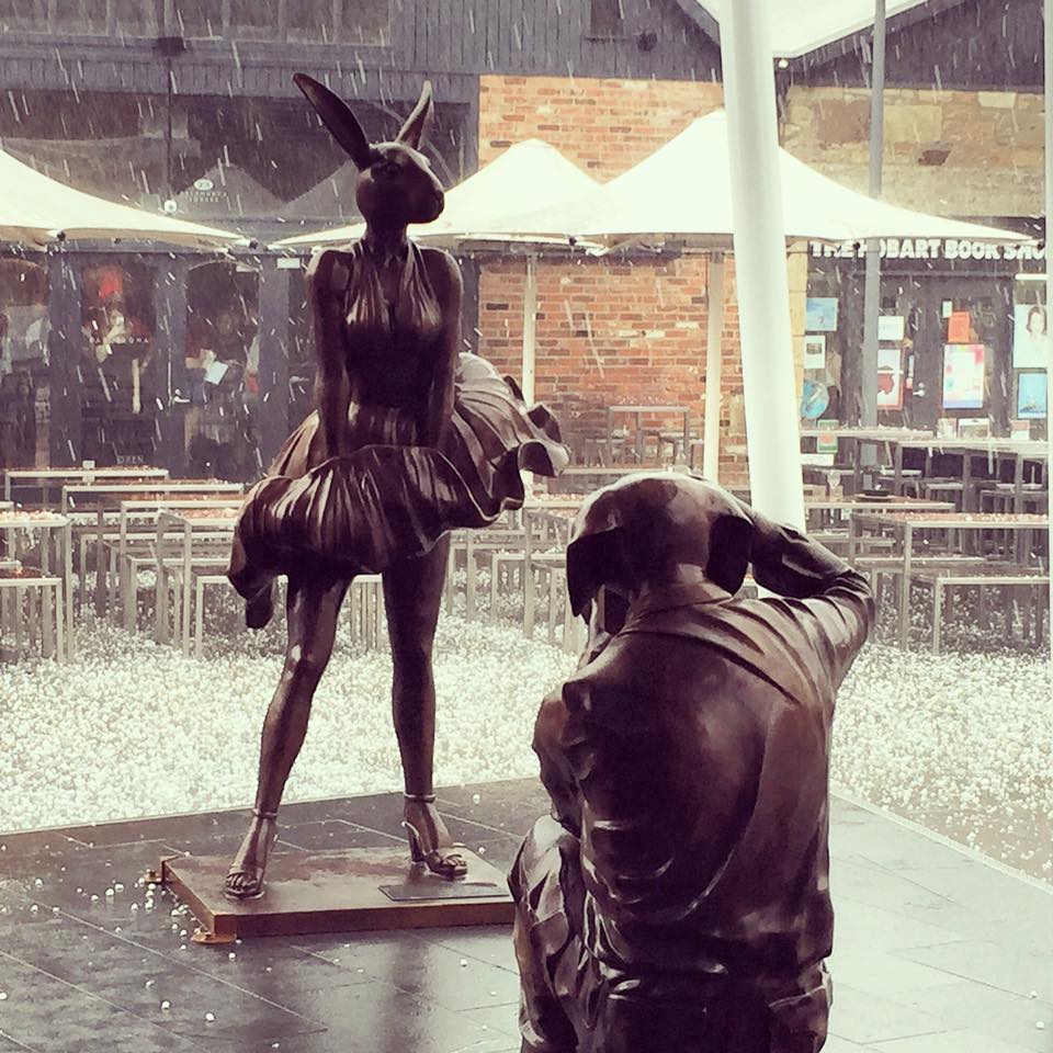 Hobart storm cells bring marble-sized hail stones, water rushing down ...