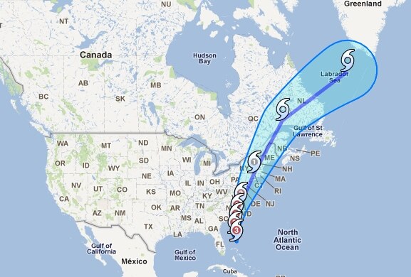 Maps: Sandy's trail of destruction - ABC News