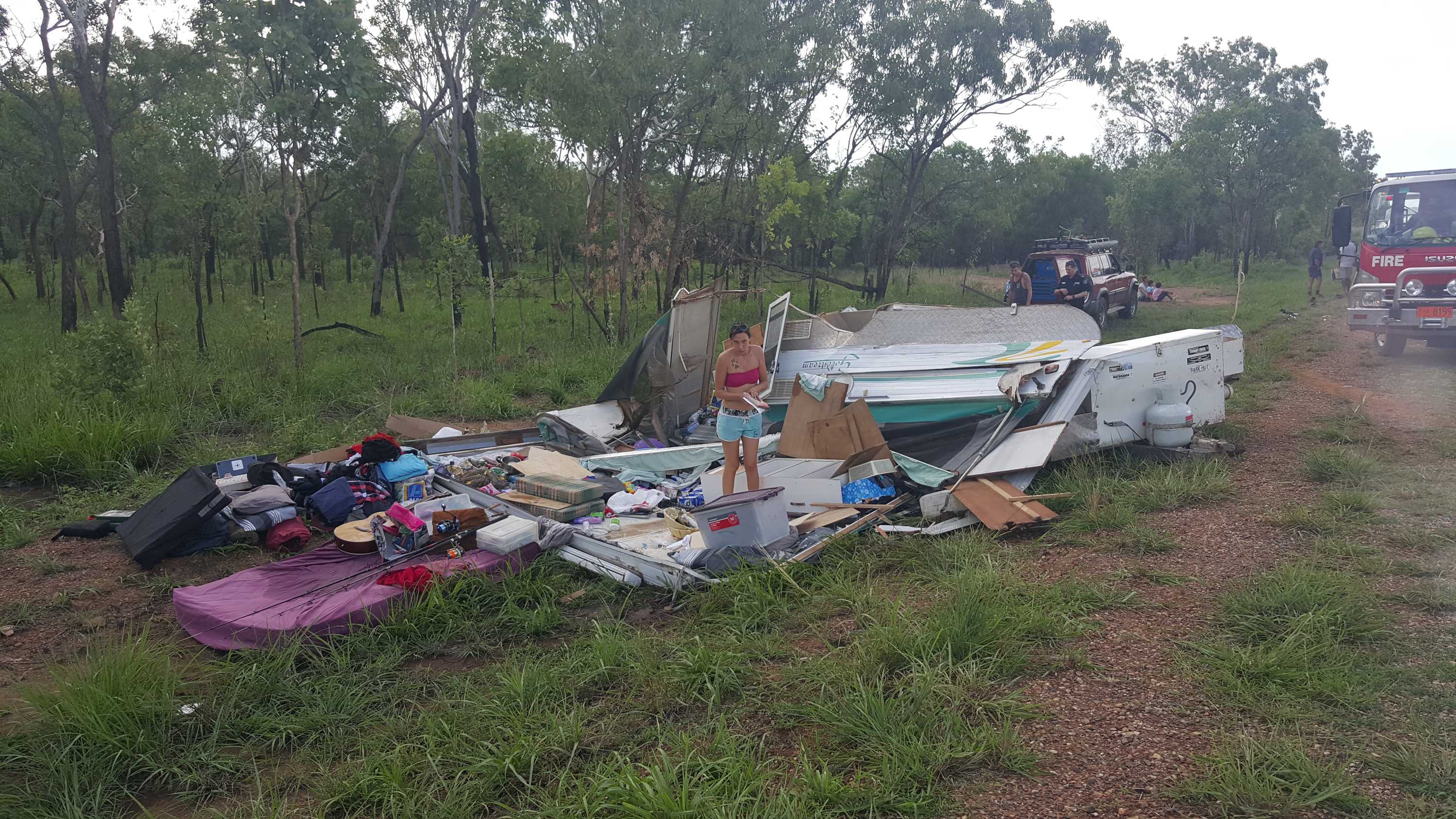 U-turn driver's near-fatal error destroys caravan of New South Wales ...