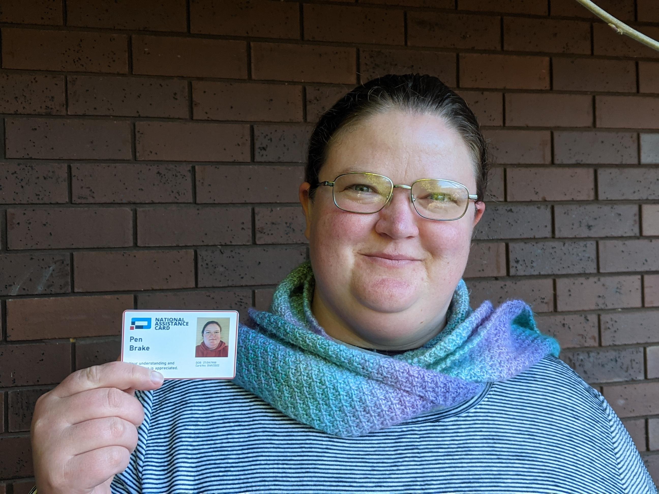 The first person to trial an 'autism card' which she helped design ...