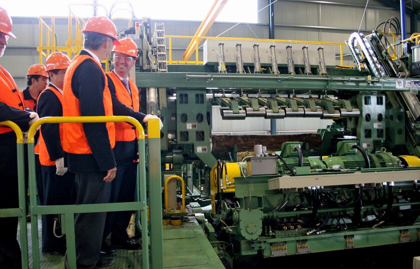 Veneer mill officially online - ABC News