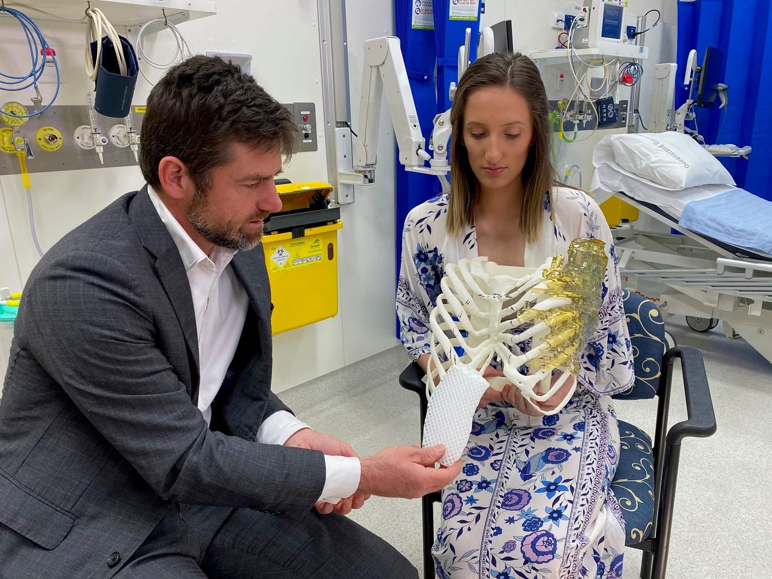 World-first 3D printed chest scaffold surgery changes young woman's ...