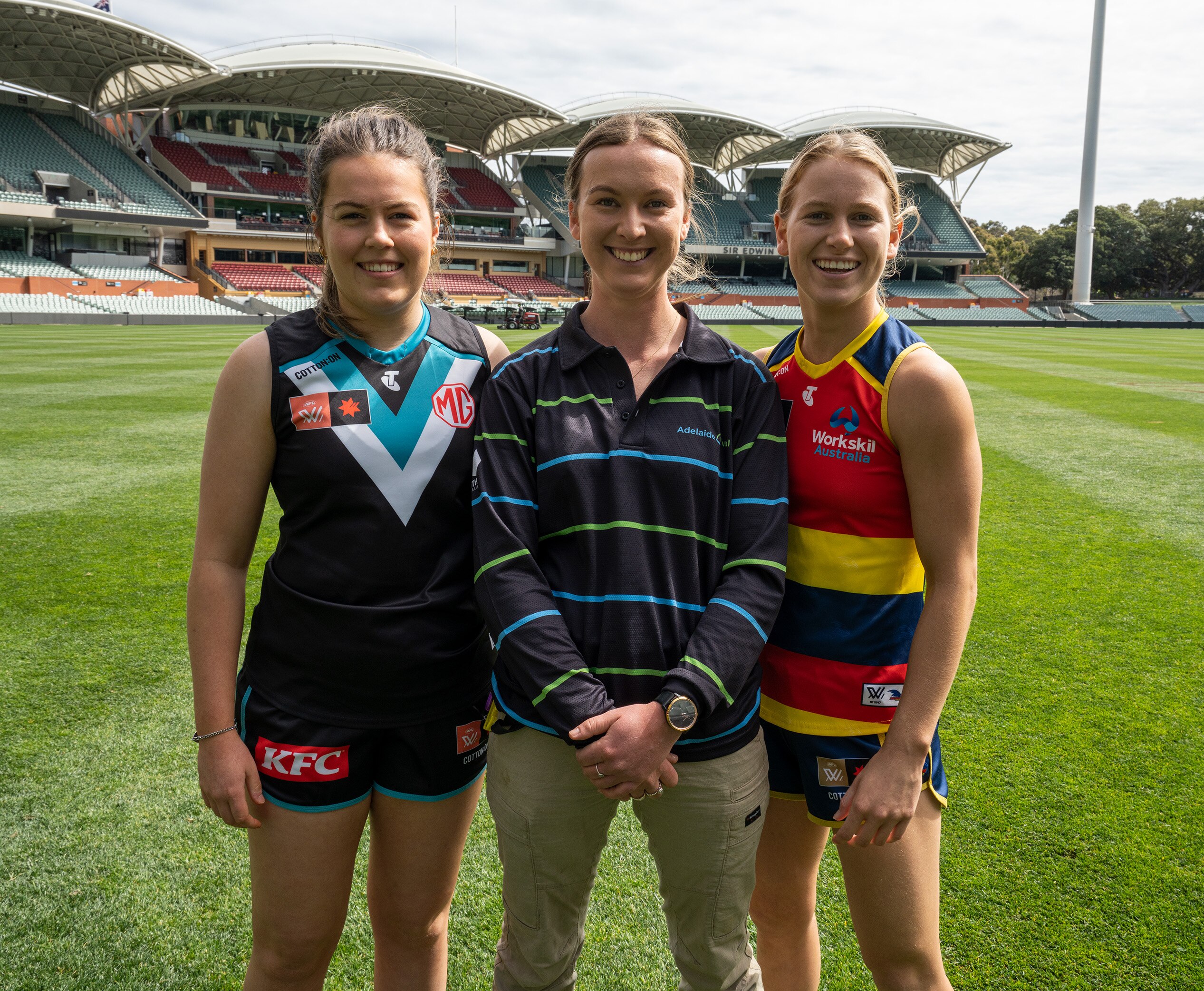 All-female ground team prepare turf for Adelaide AFLW Showdown - ABC listen