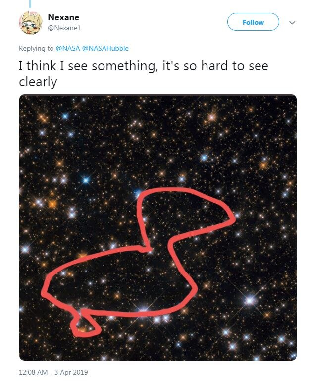 NASA releases photo of Wild Duck Cluster but social media users ...