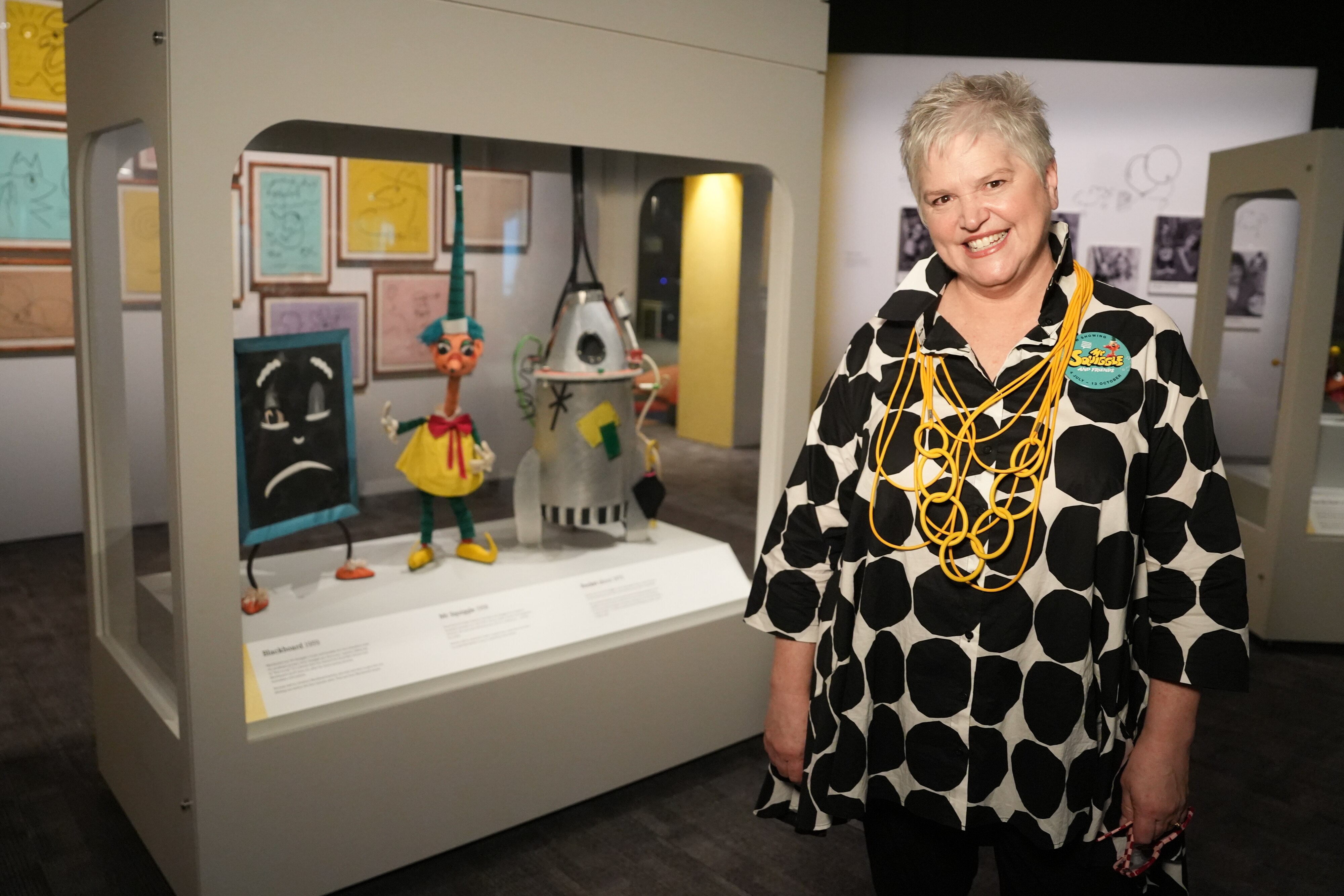 Iconic Mr Squiggle items on show at the National Museum of Australia in ...