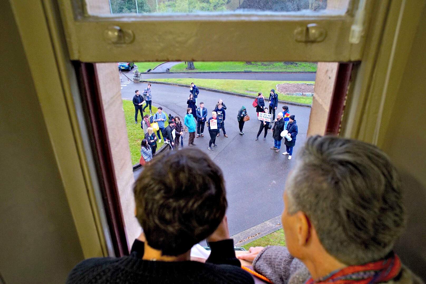 Inside the Sydney College of the Arts protest lock-in - triple j