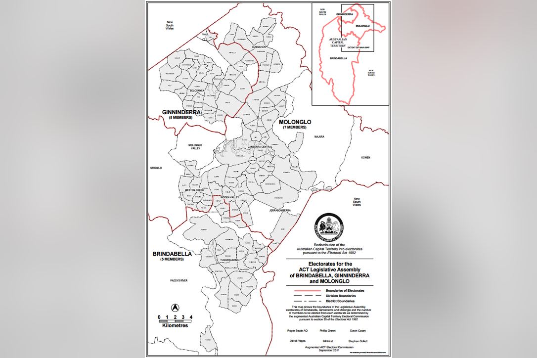Draft Electoral Boundaries Released for the ACT Legislative Assembly ...
