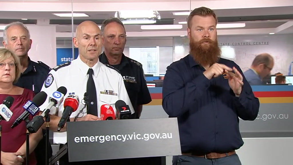 Emergency Commissioner Andrew Crisp gives an update on Victoria's fire ...