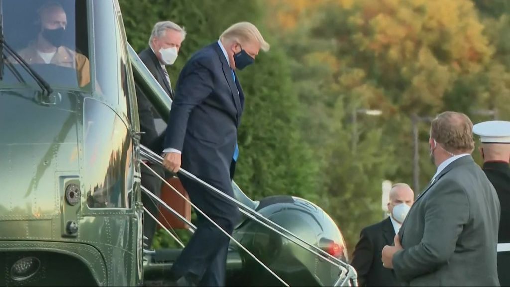 Donald Trump taken to hospital after being treated with experimental ...