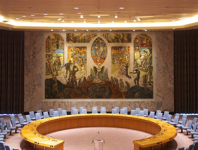 United Nations Security Council Painting