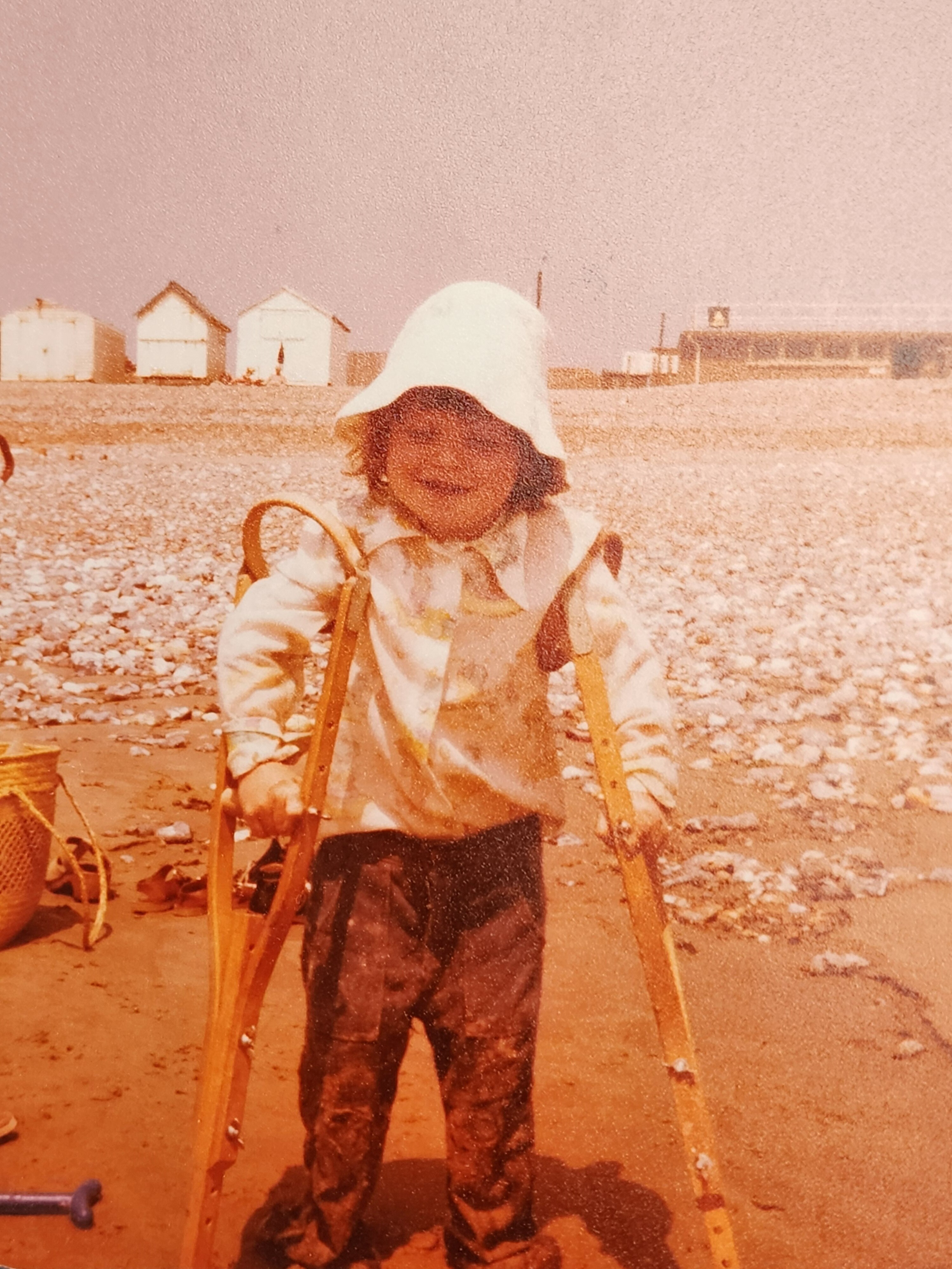 Holly Lane's sticks have carried her forward for 43 years. Now she's learning to walk without ...