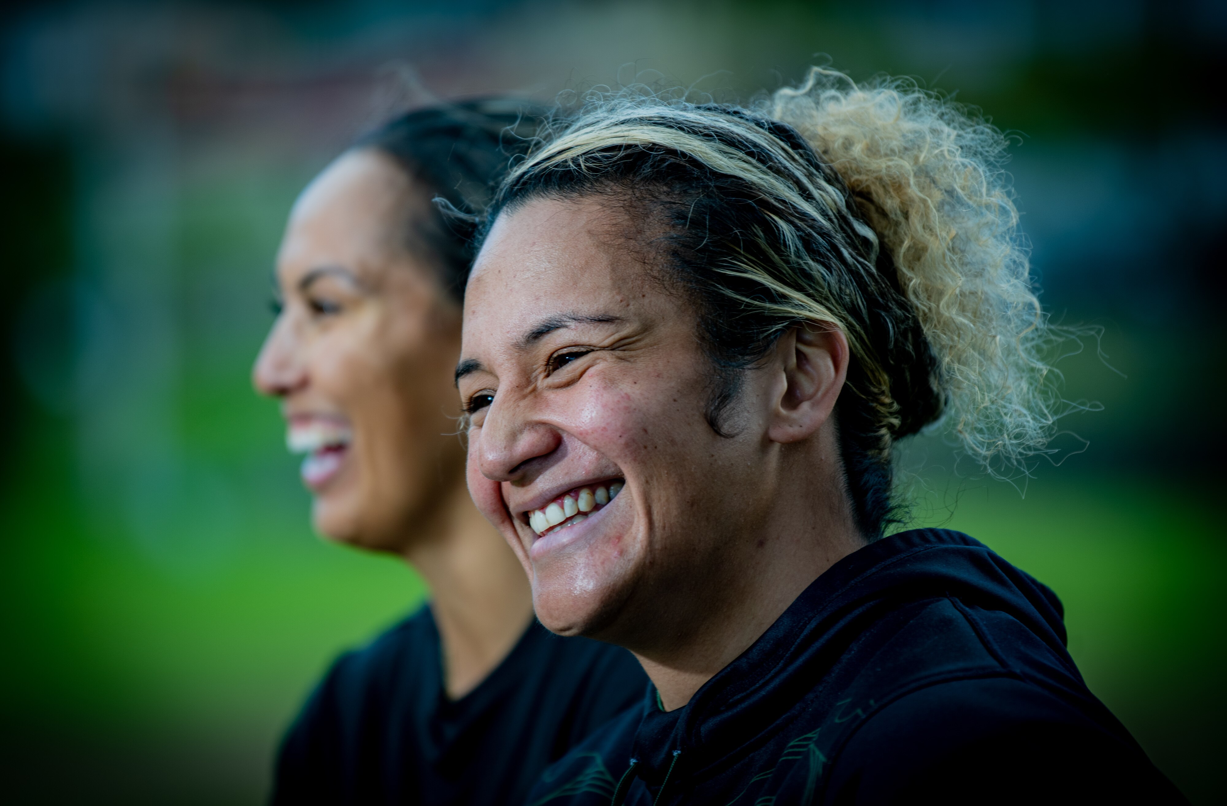 Harata Butler plays for the Cronulla Sharks in the NRLW. - ABC News