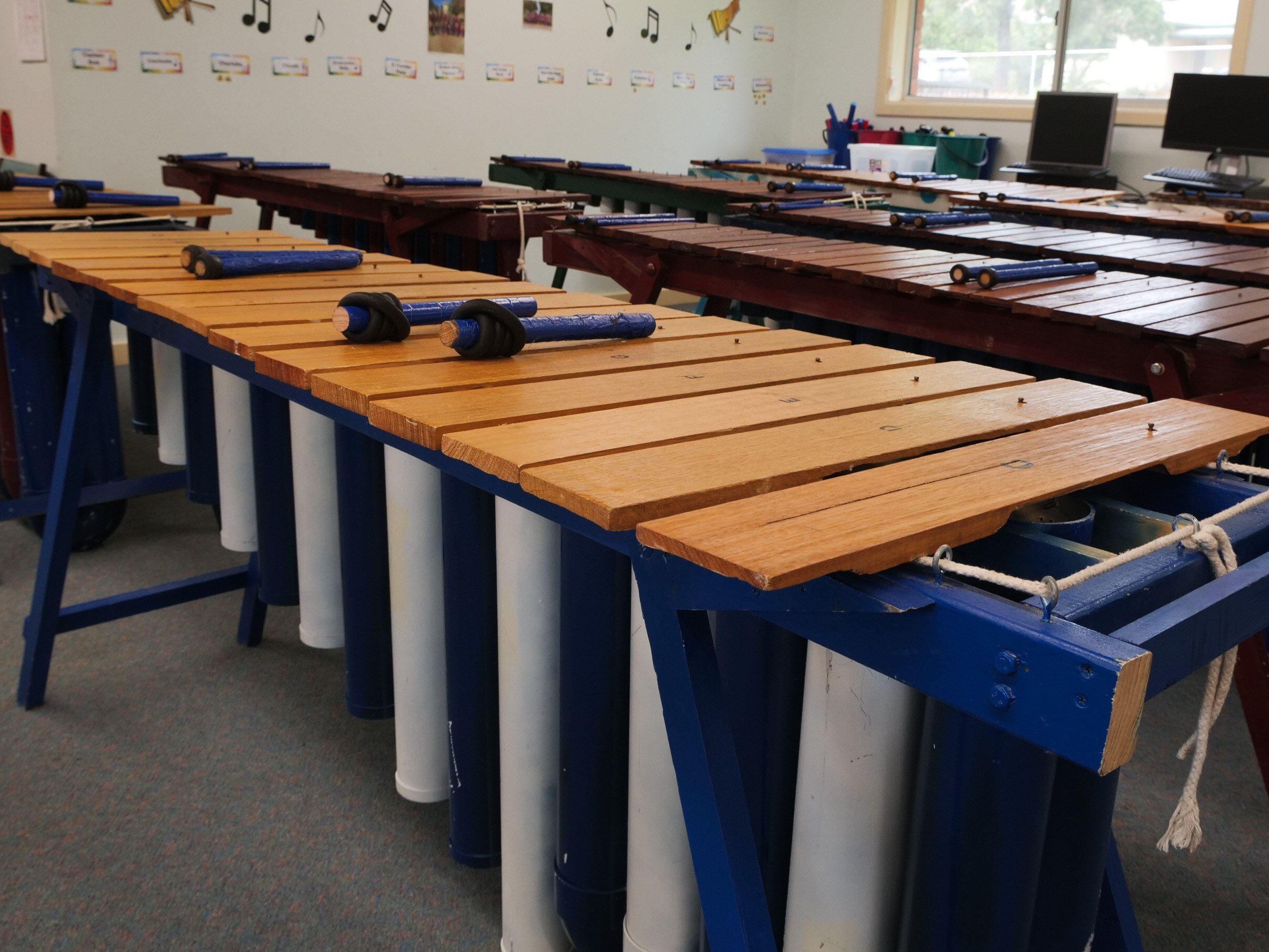 Parkes East Public School students share teacher's love for playing the marimba - ABC News