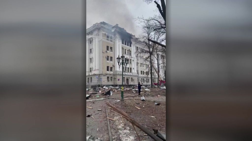Widespread destruction in centre of Kharkiv after Russian bombardment ...