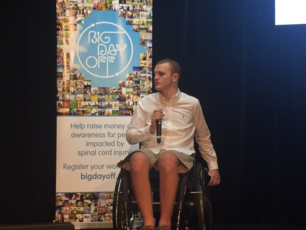 Alex McKinnon helps launch spinal cord fundraising initiative Big Day ...