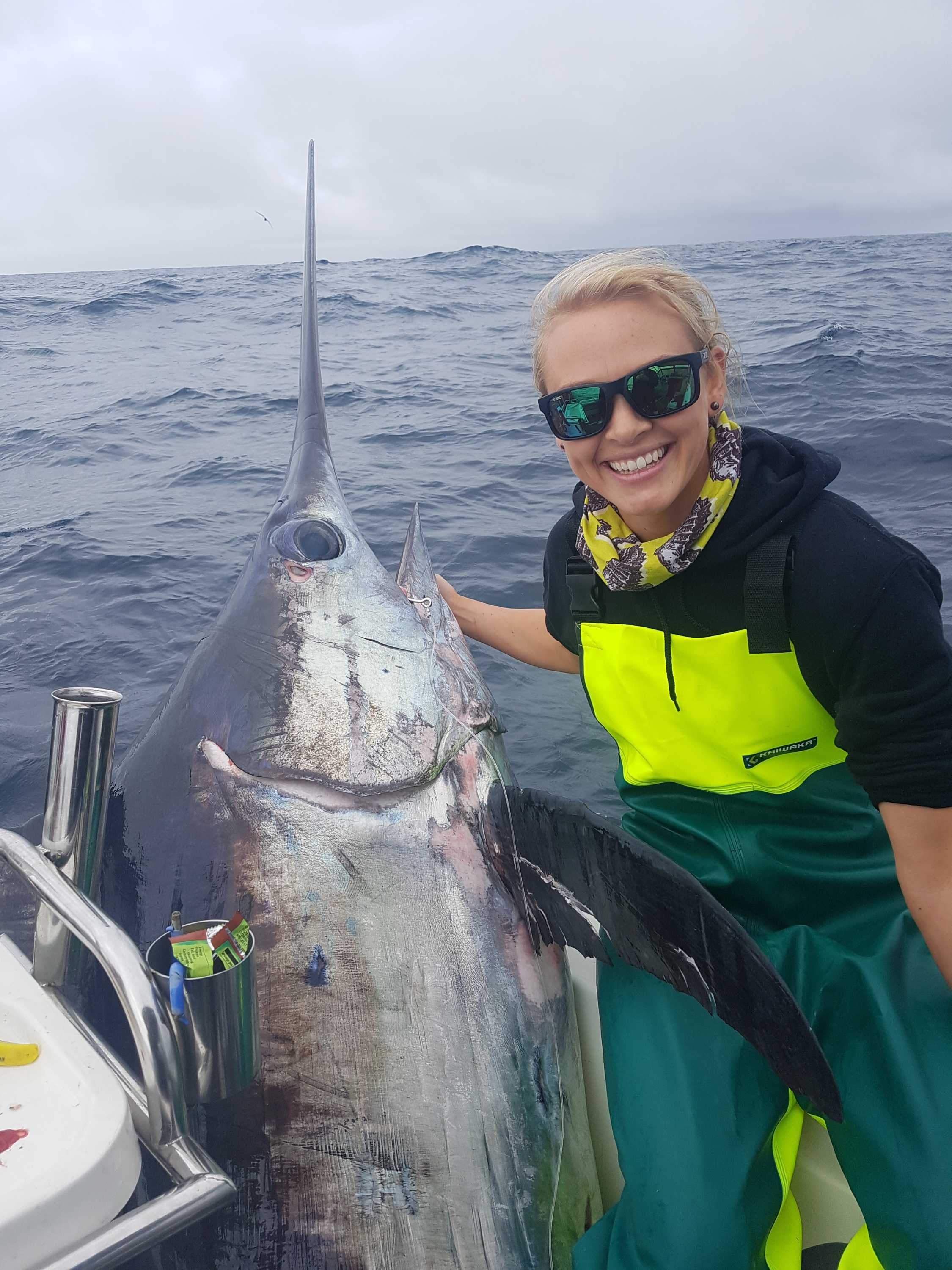 Naomi Wisby has fishing in her blood, but her biggest catch didn't come ...
