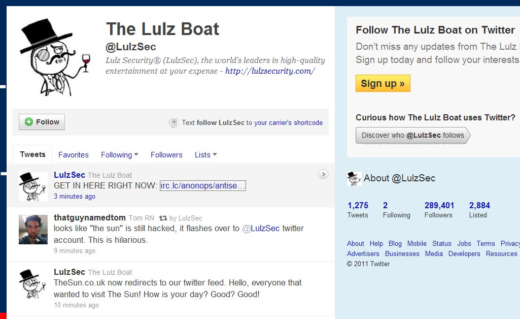 LulzSec hacks Sun website - ABC News