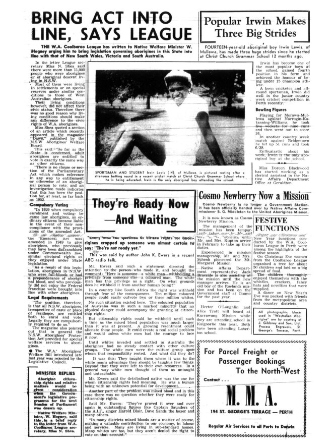 Perth CBD Prohibited Area: The Coolbaroo League - ABC Education