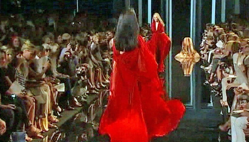 Models trip on the catwalk - ABC News