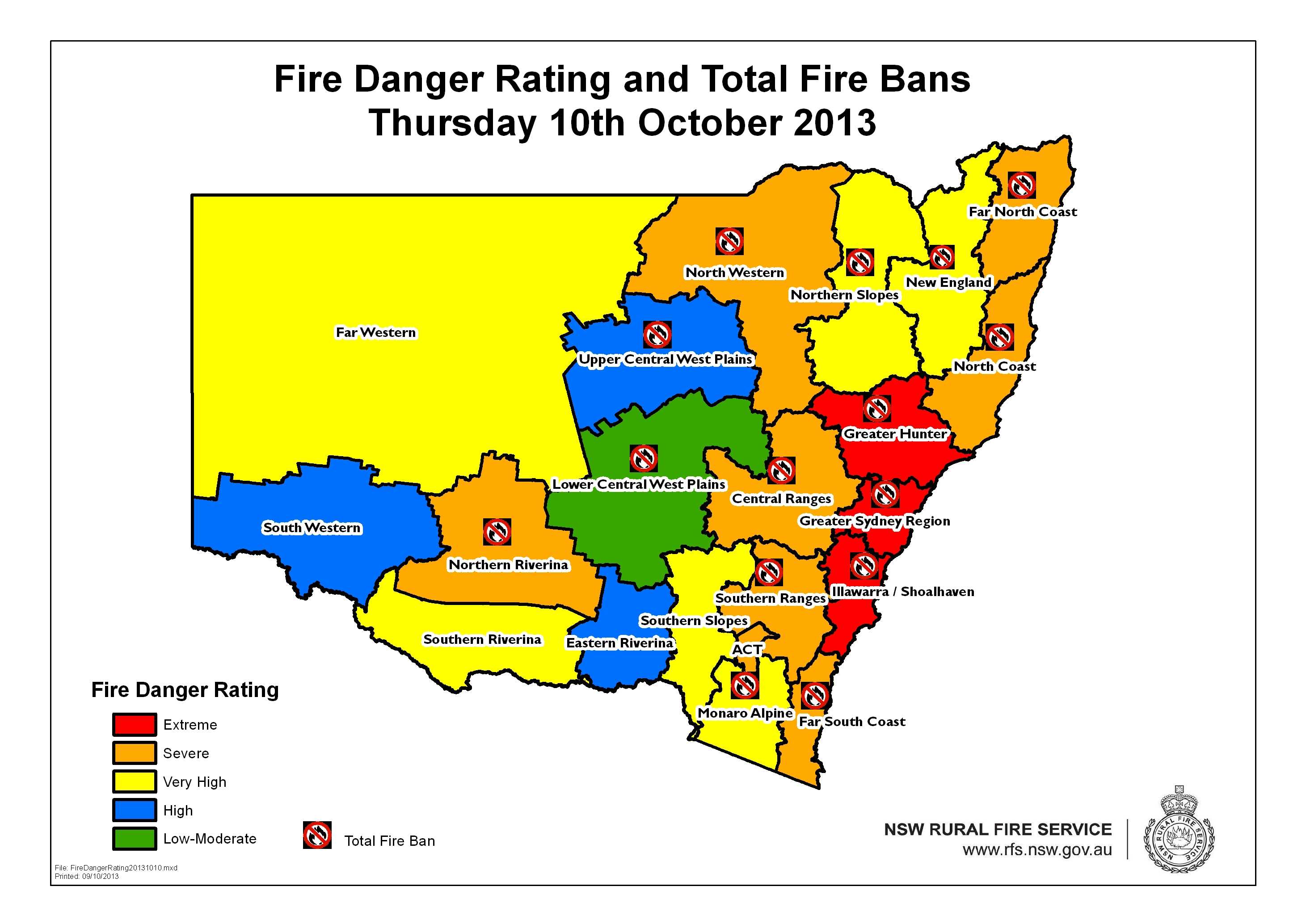 Bushfire threat returns as NSW hit by scorcher - ABC News