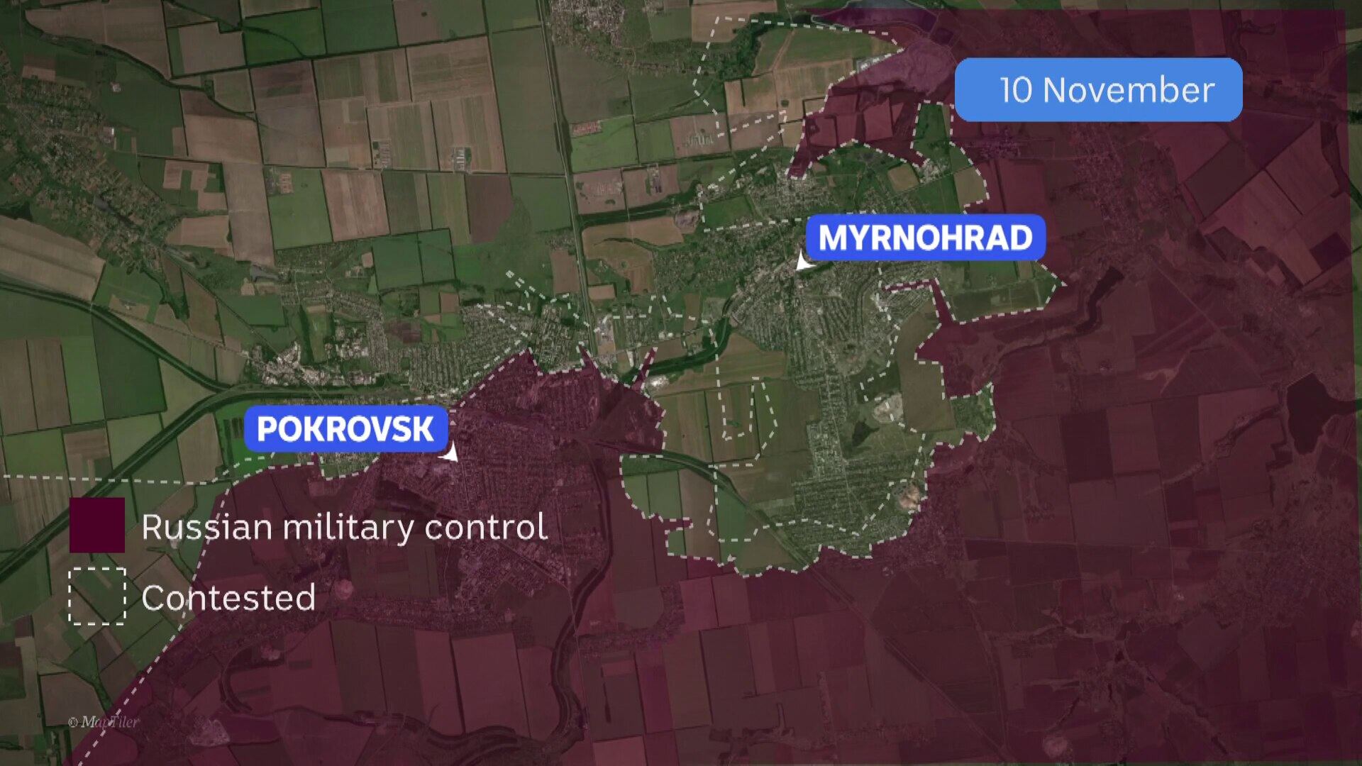 Map shows Russian advance in Provosk - ABC News