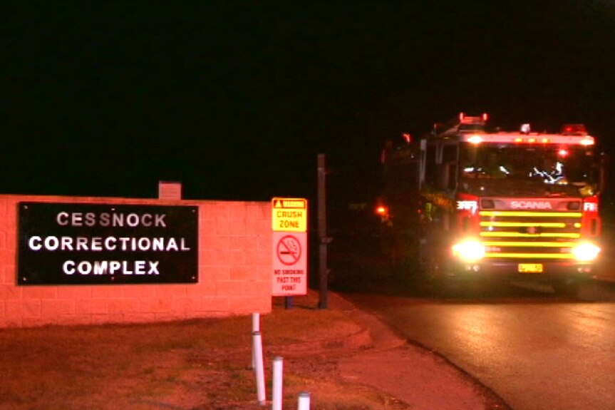 Cessnock prison fire: Two inmates flown to hospital with burns after ...