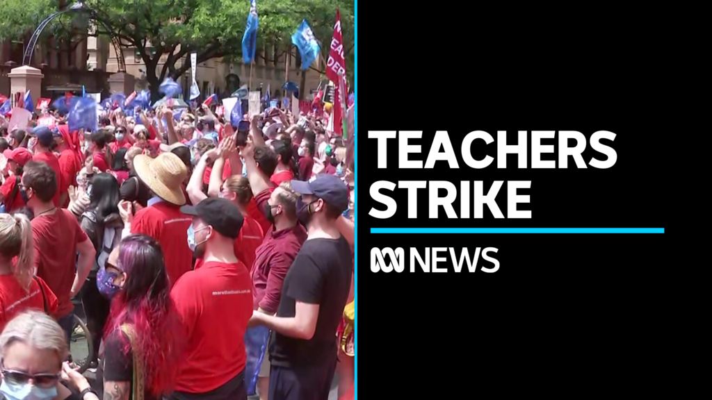 For the first time in a decade teachers walk off the job - ABC News
