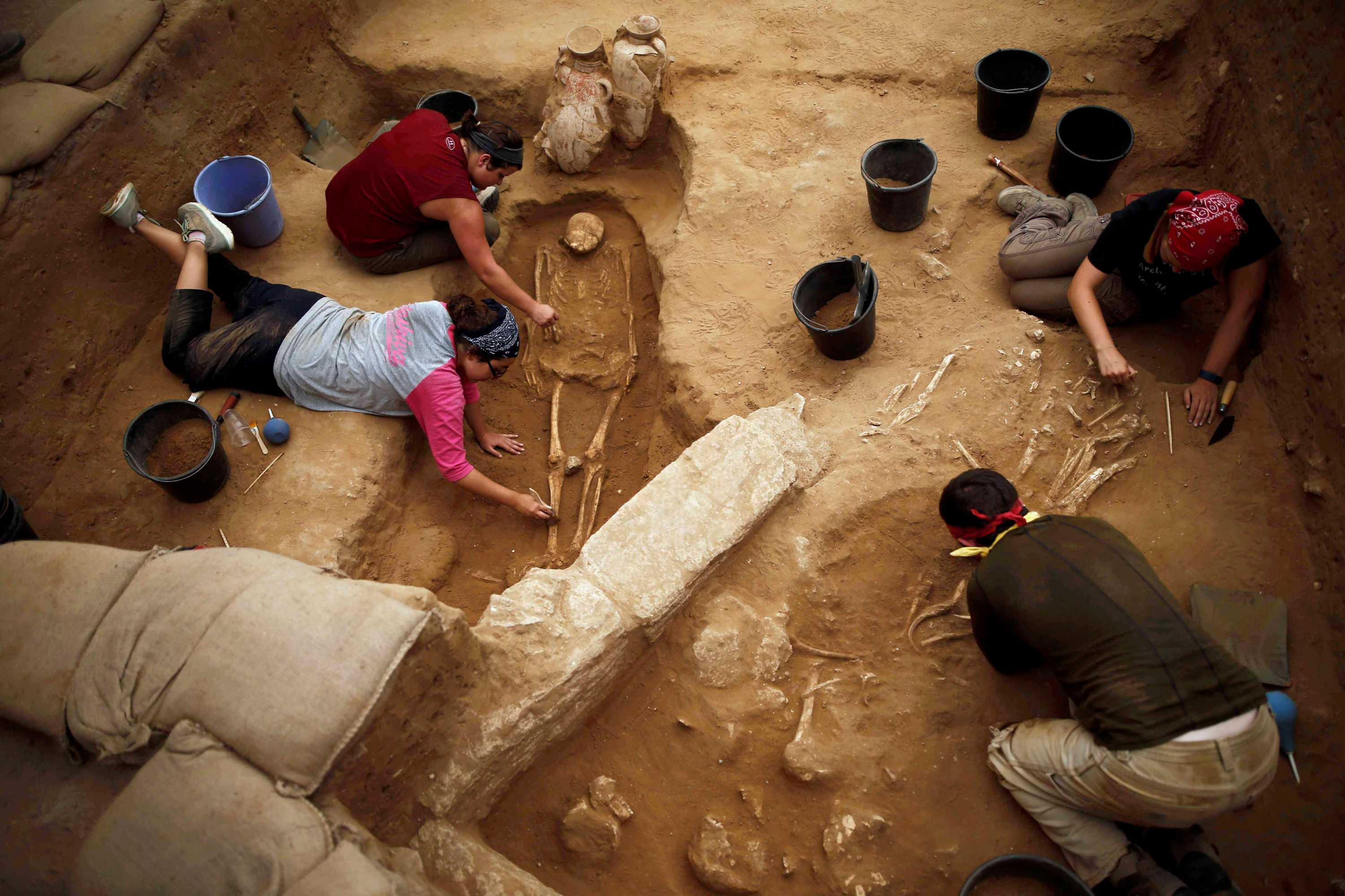 Philistine cemetery uncovered in archaeological dig in Israel, Goliath ...