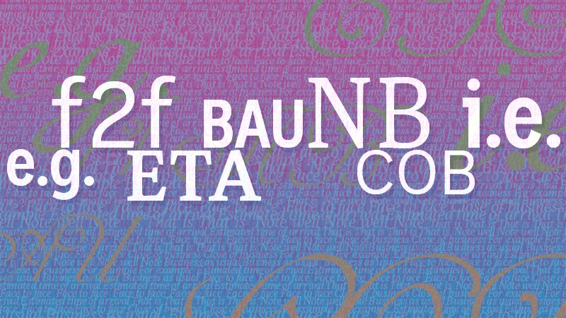 More on commonly used abbreviations and acronyms in Australia - ABC ...