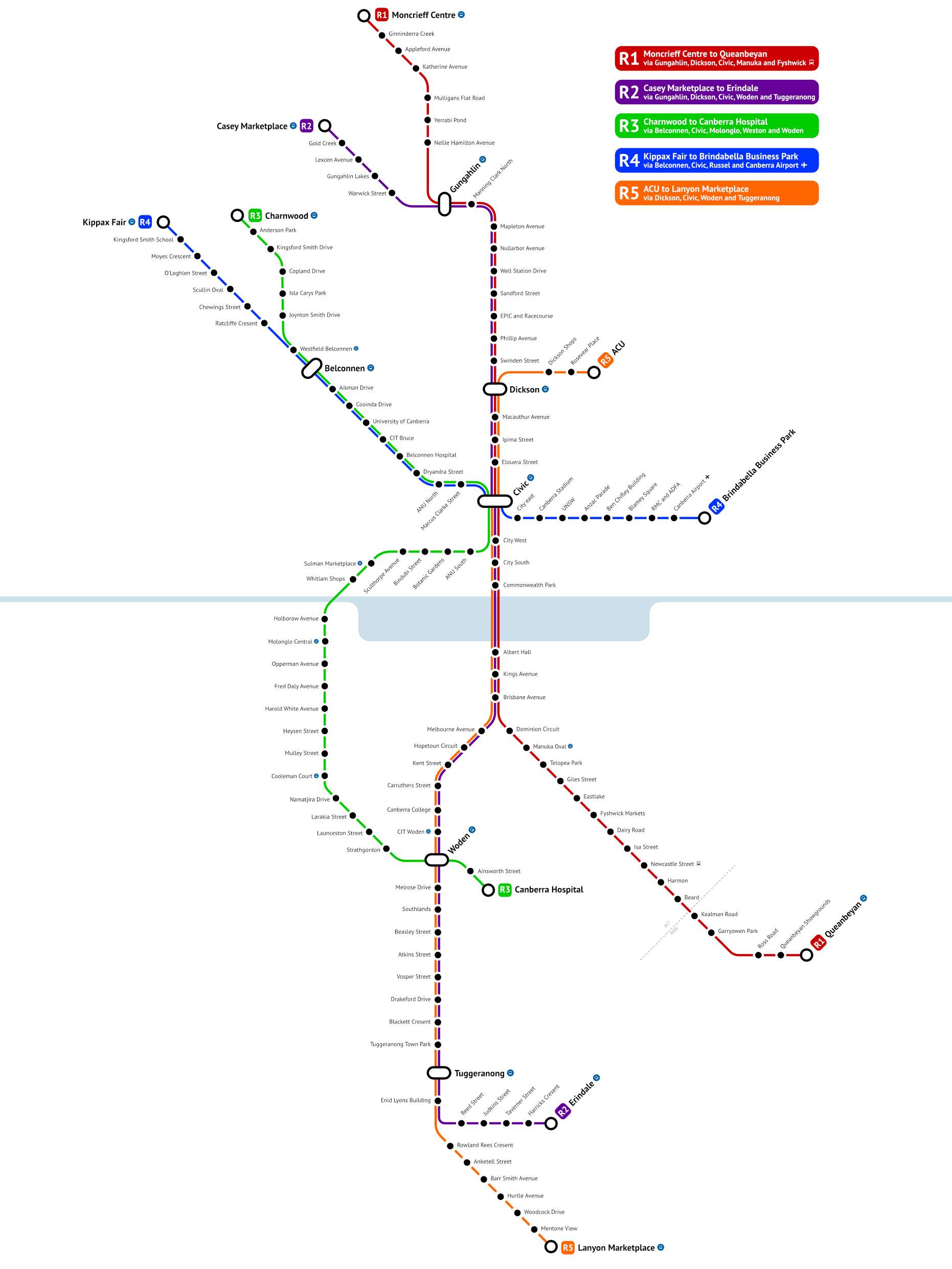 Coronavirus sees Canberra commuters desert light rail after its first ...