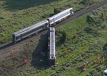 Two charged over Victorian train derailment - ABC News