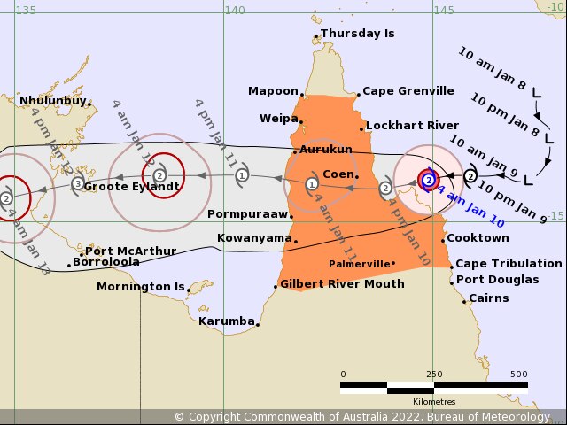 Cyclone Tiffany set to hit Cape York, bringing destructive wind and ...