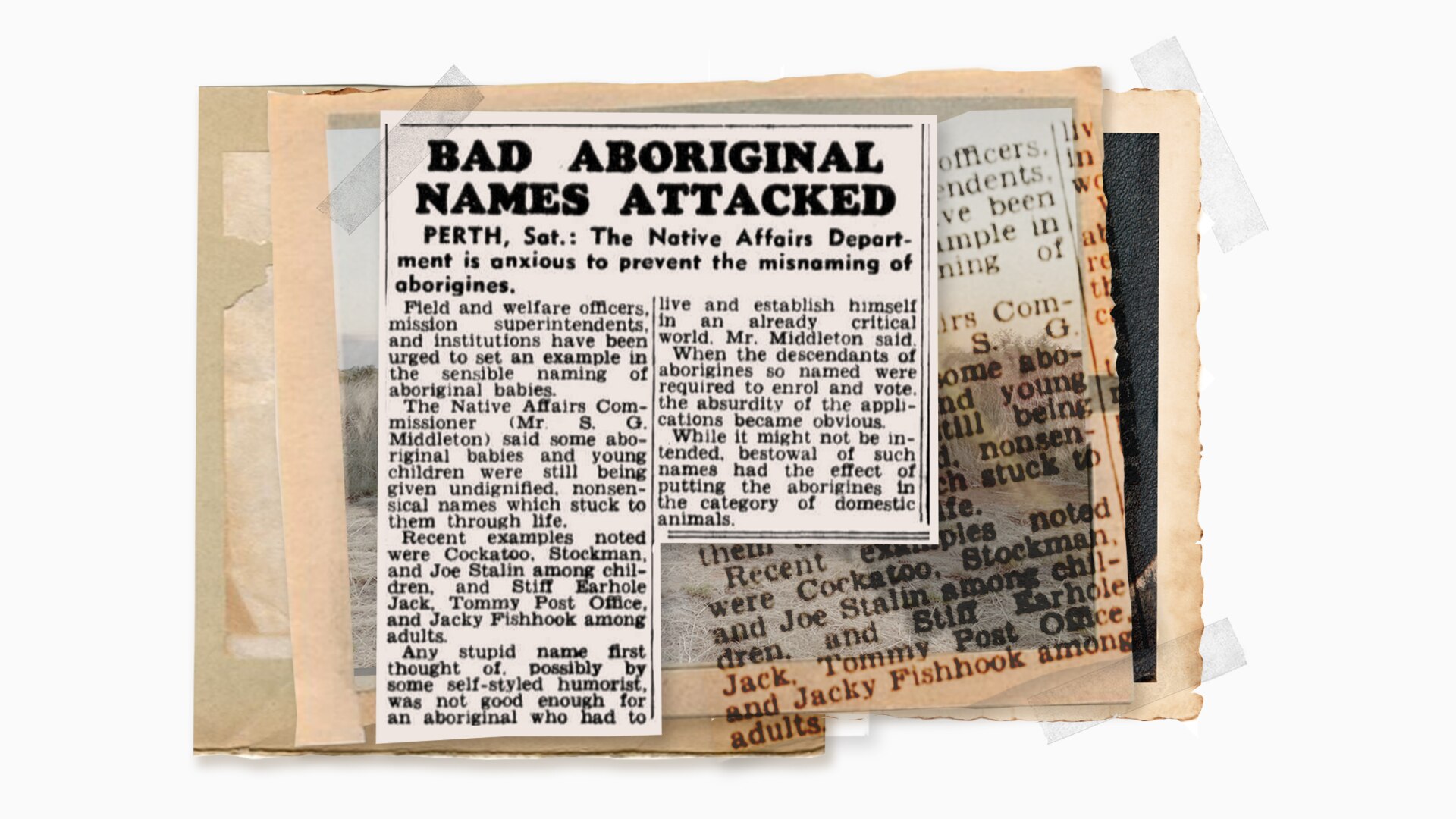First Nations people were given names like Bing Crosby, Stalin and ...