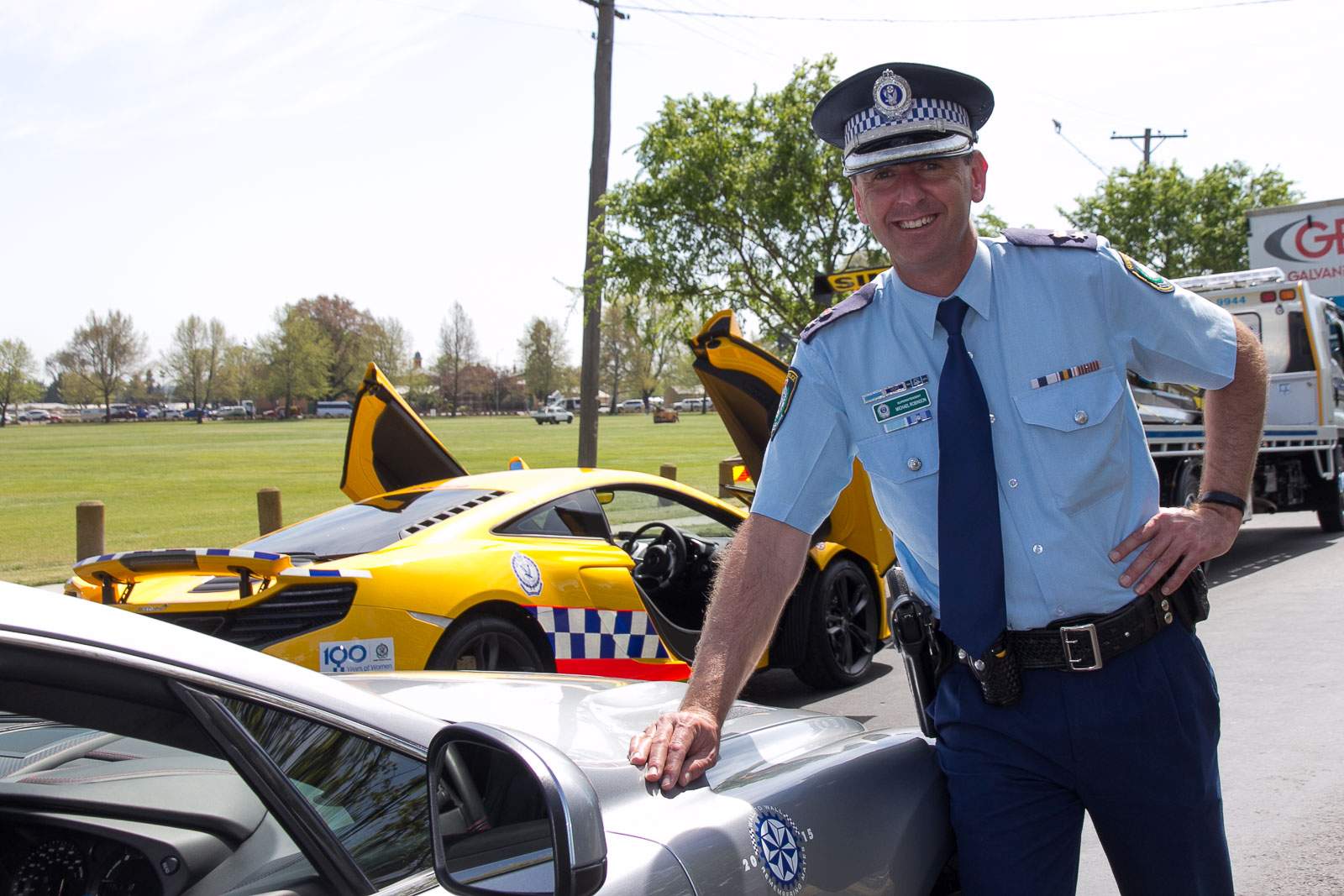 Bathurst police use luxury sports cars to engage with community during ...