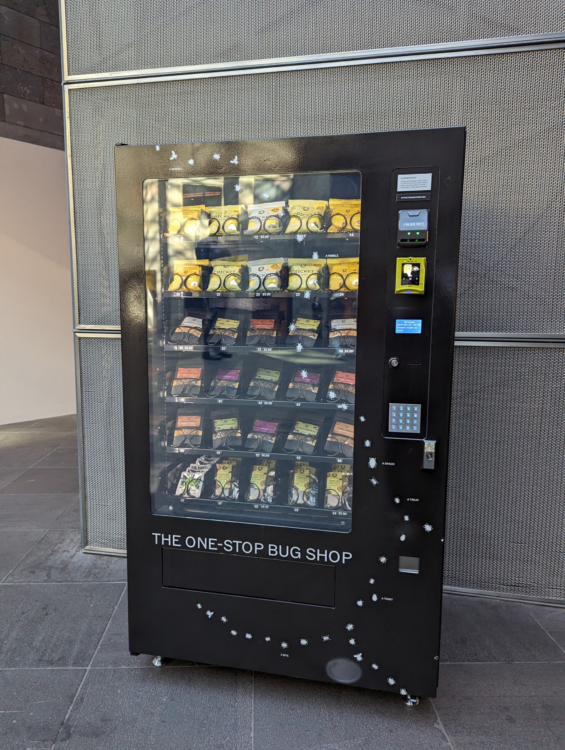Snacks made from insects are all you can buy from this vending machine ...