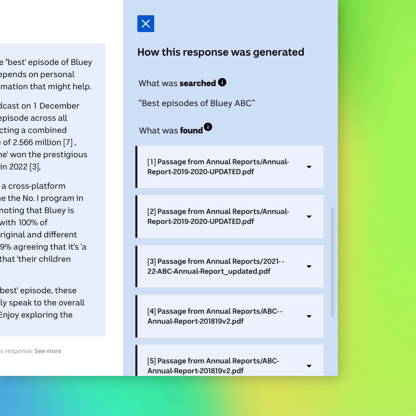 Designing an AI application for responsibility in the UX, not just the outputs - ABC