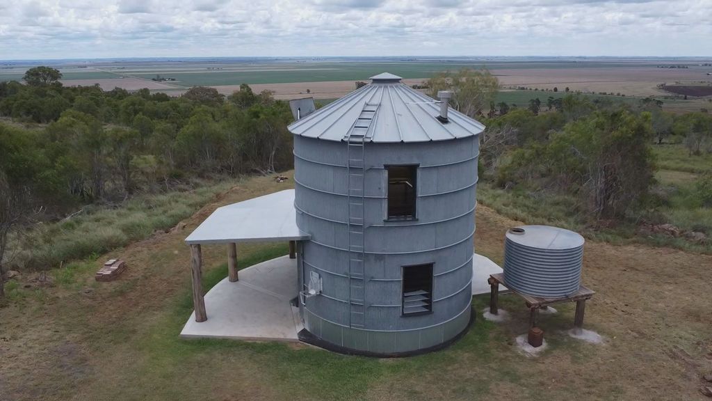 Ruth Ashburner-Gorse and Ken Edwards have built a two-storey silo hotel ...