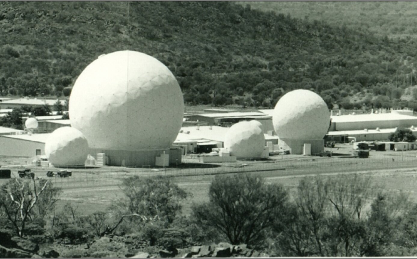 Wild 1985 Pine Gap protest in which four men on bicycles stared down US ...
