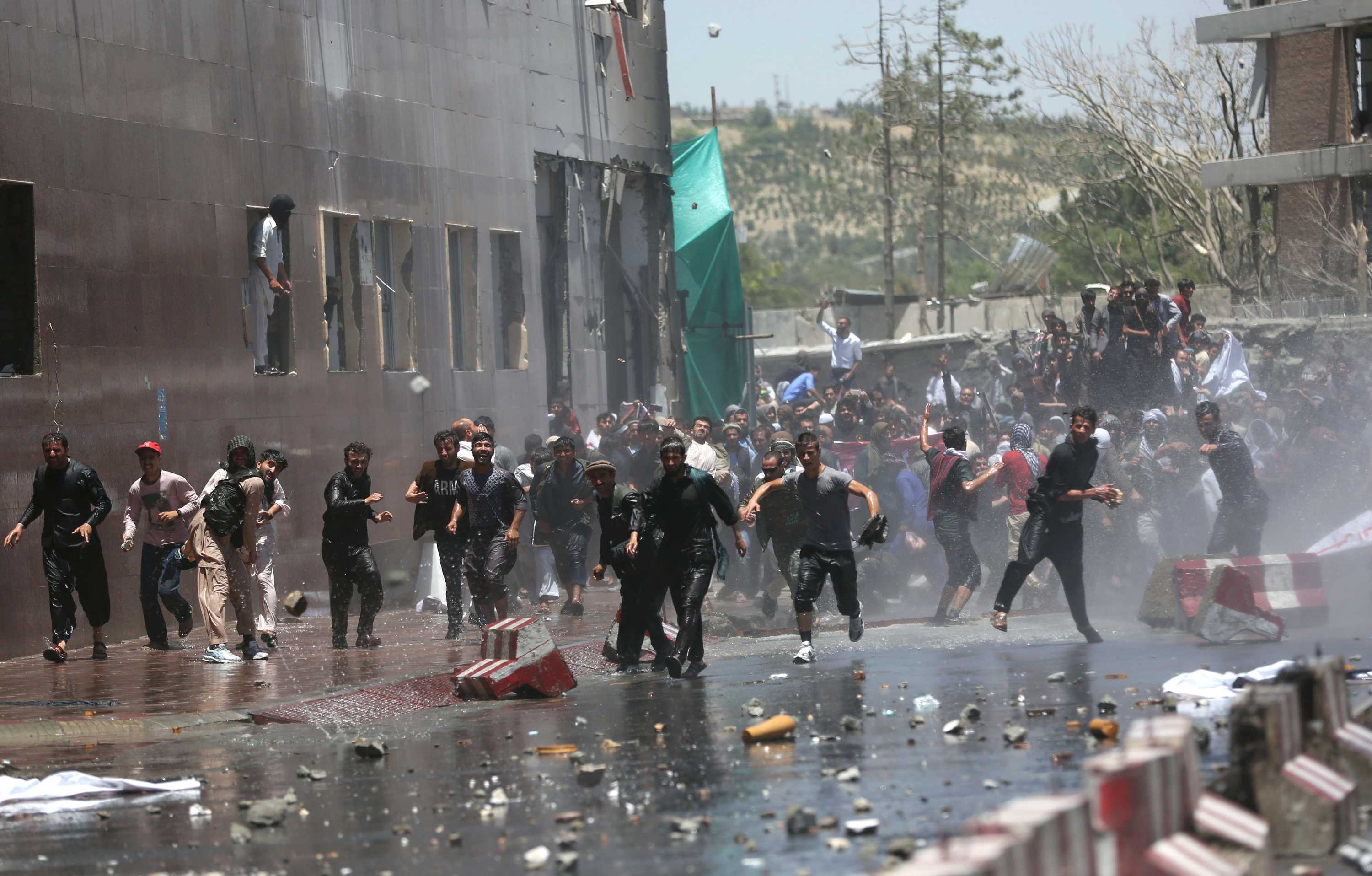 Kabul protest demanding better security after truck bomb attack turns ...