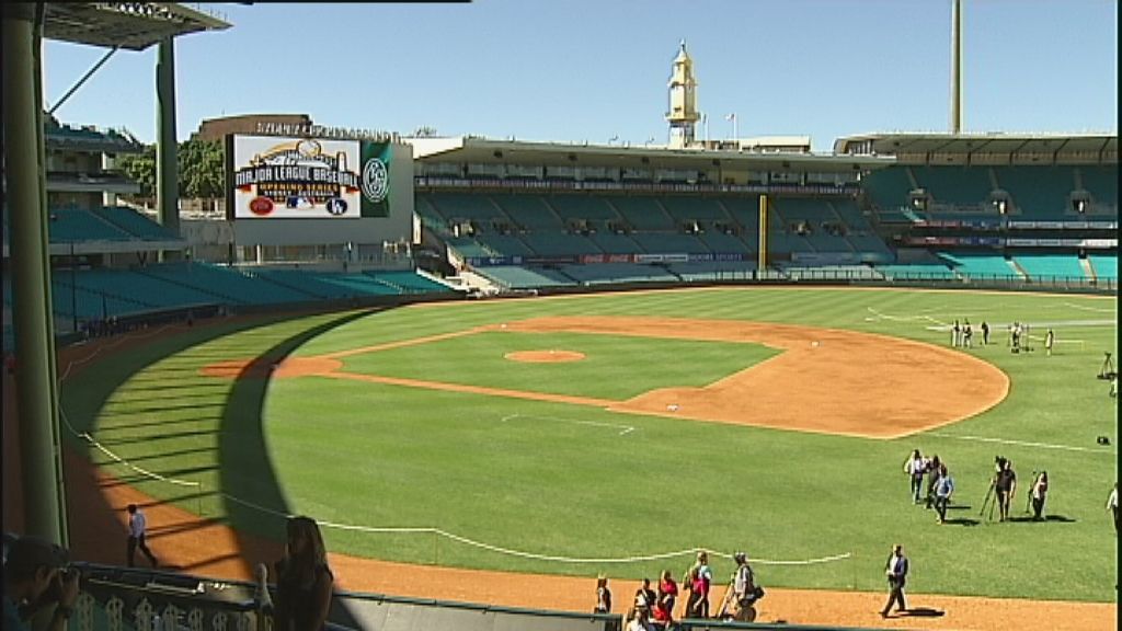 SCG transforms to welcome Major League Baseball - ABC News