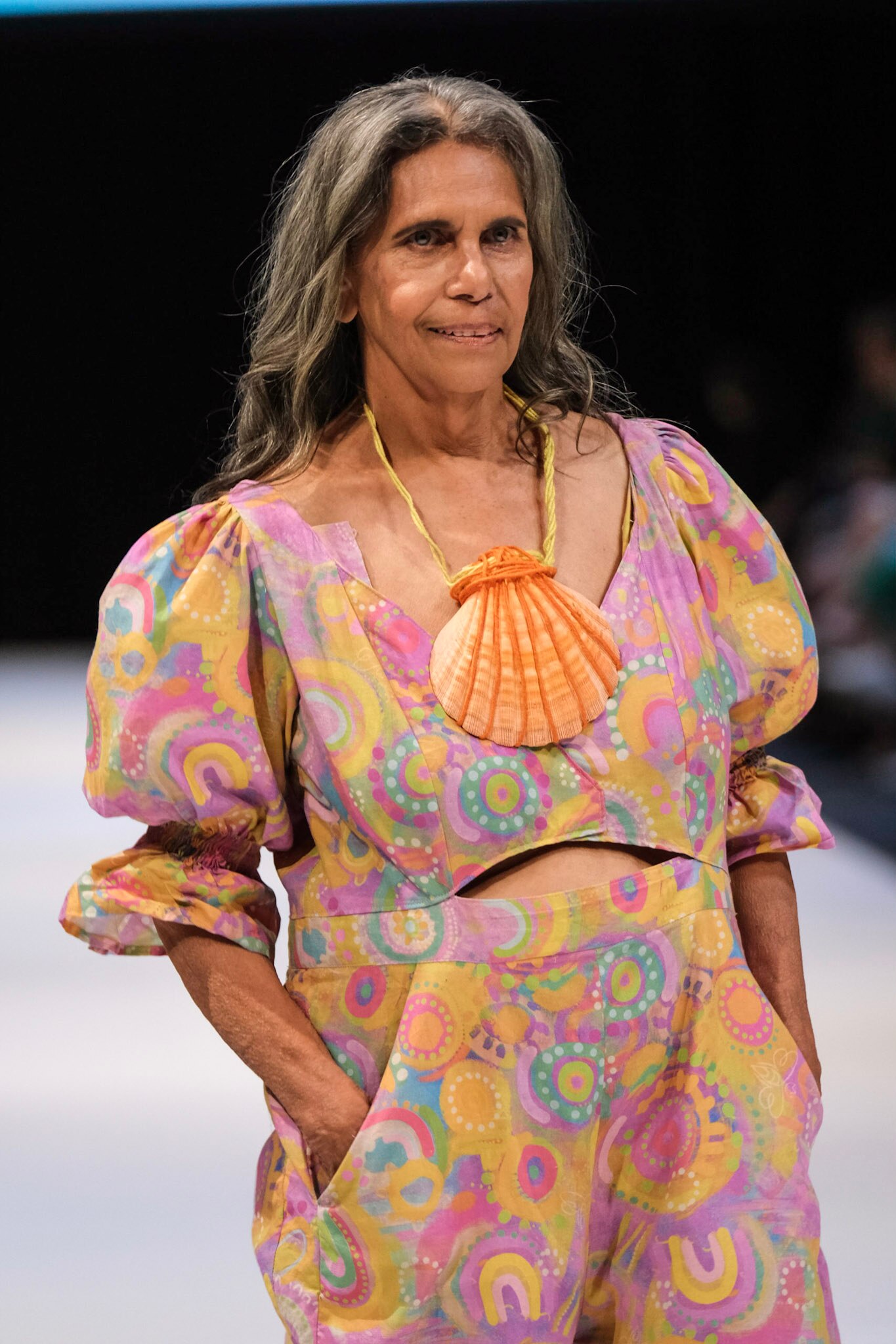 Tiwi Islander model Marian Patterson, 68, is 'a bit of a performer' on ...