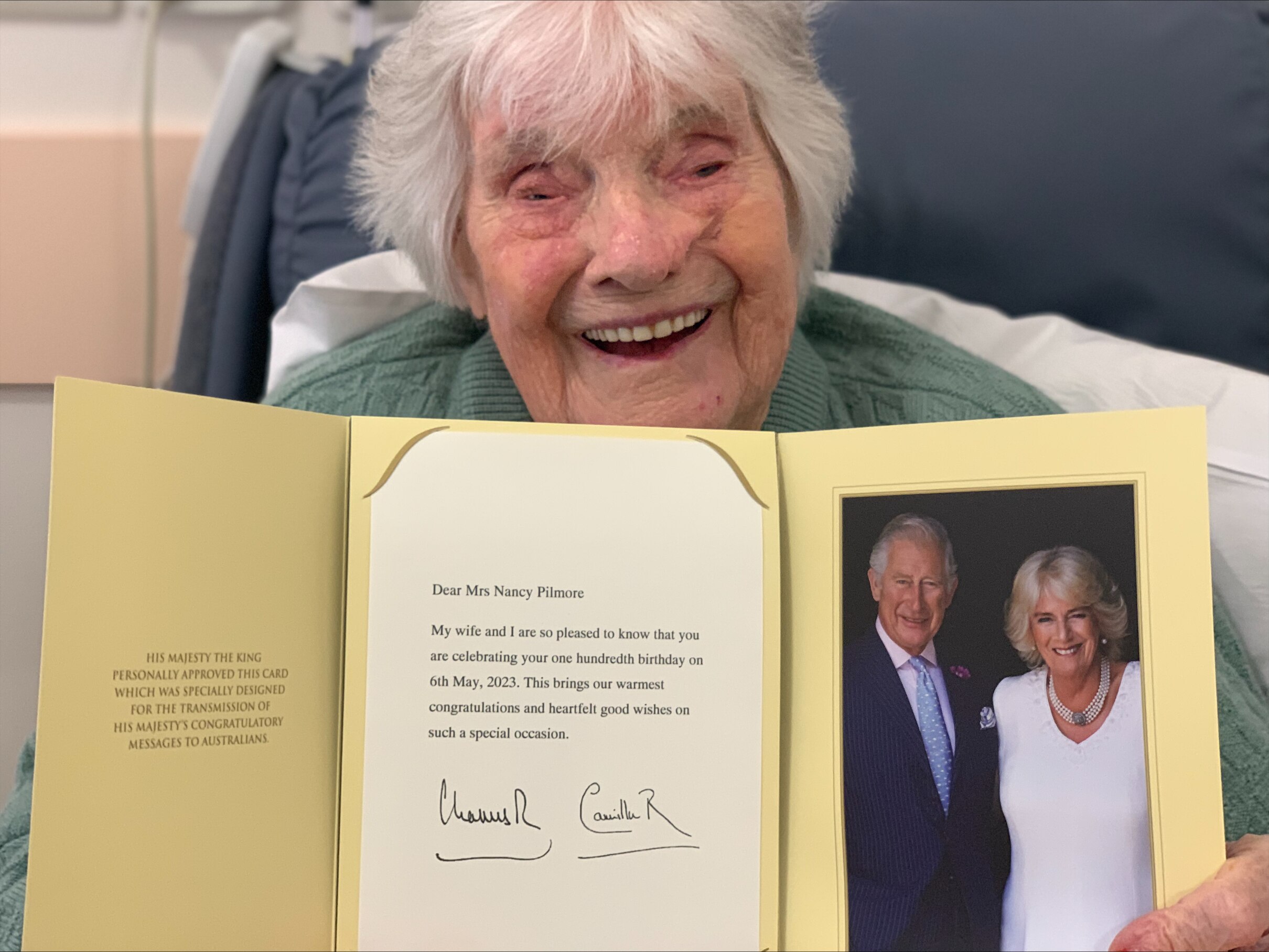 Just before the Coronation, Dimboola's Nancy Pilmore got a letter from ...