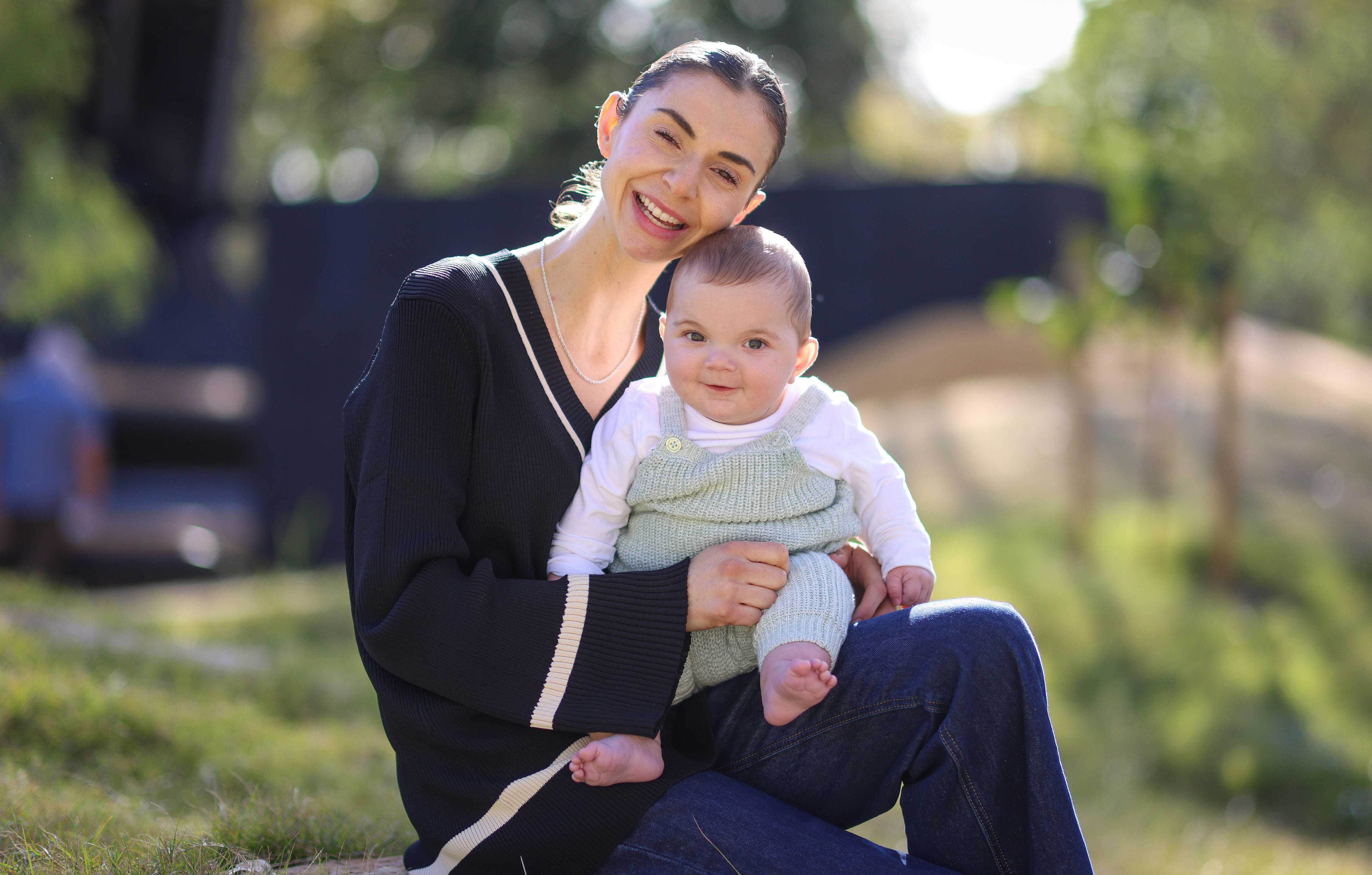 Brisbane baby who had surgery for gastroschisis days after being born ...