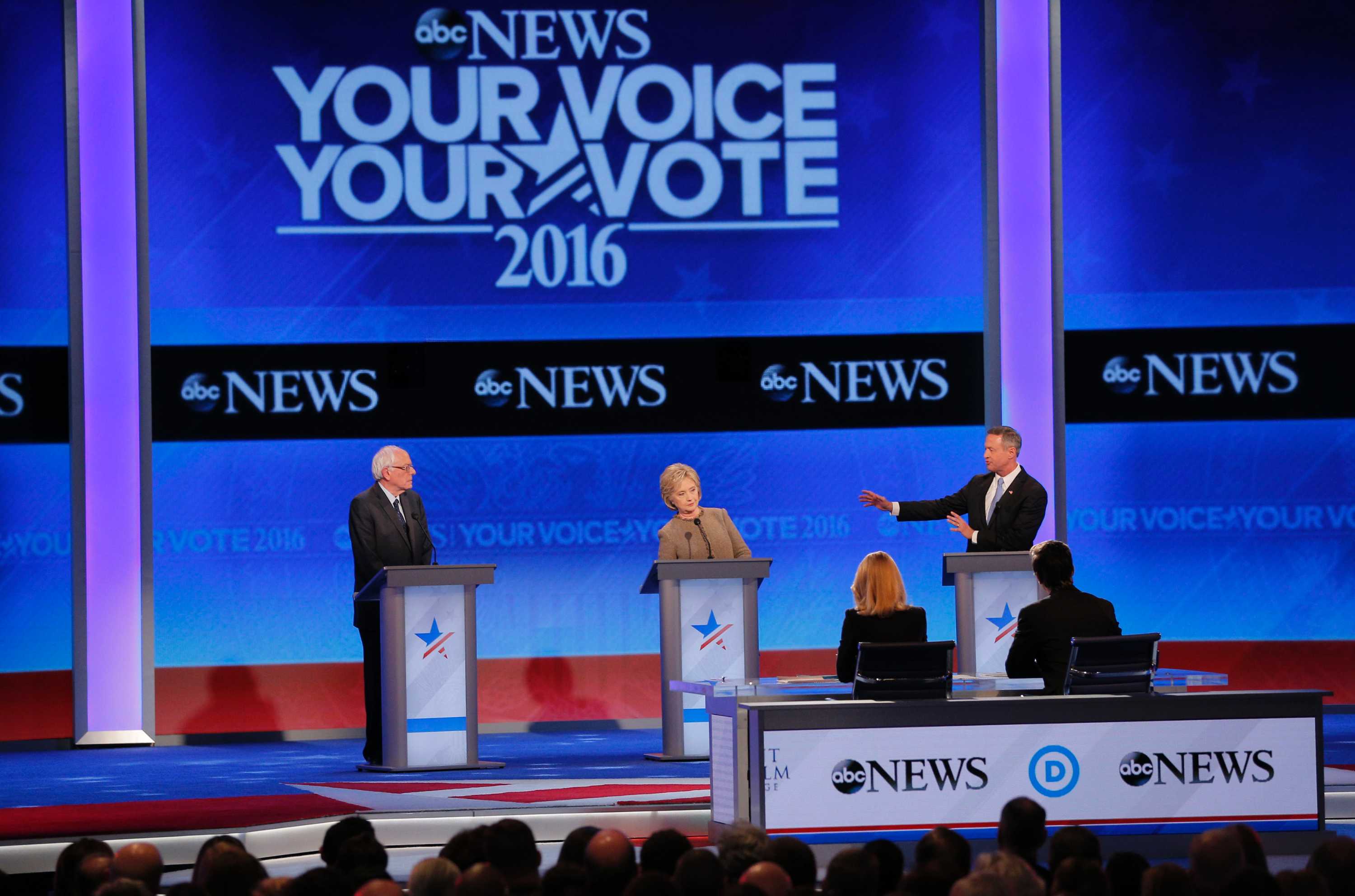 Democratic debate: Bernie Sanders, Martin O'Malley seek to dent Hillary ...