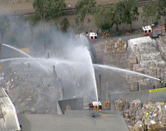 Fire crews tackle large blaze at paper factory in Melbourne's north ...