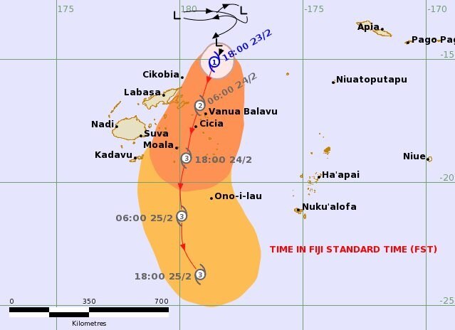 Category 2 Cyclone Rae forms in Fiji, expected to intensify - ABC Pacific